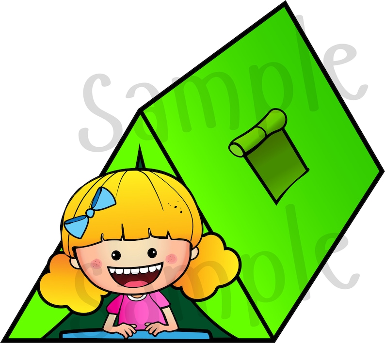 Kids with 3D Shapes clipart set Small-commercial use | Etsy