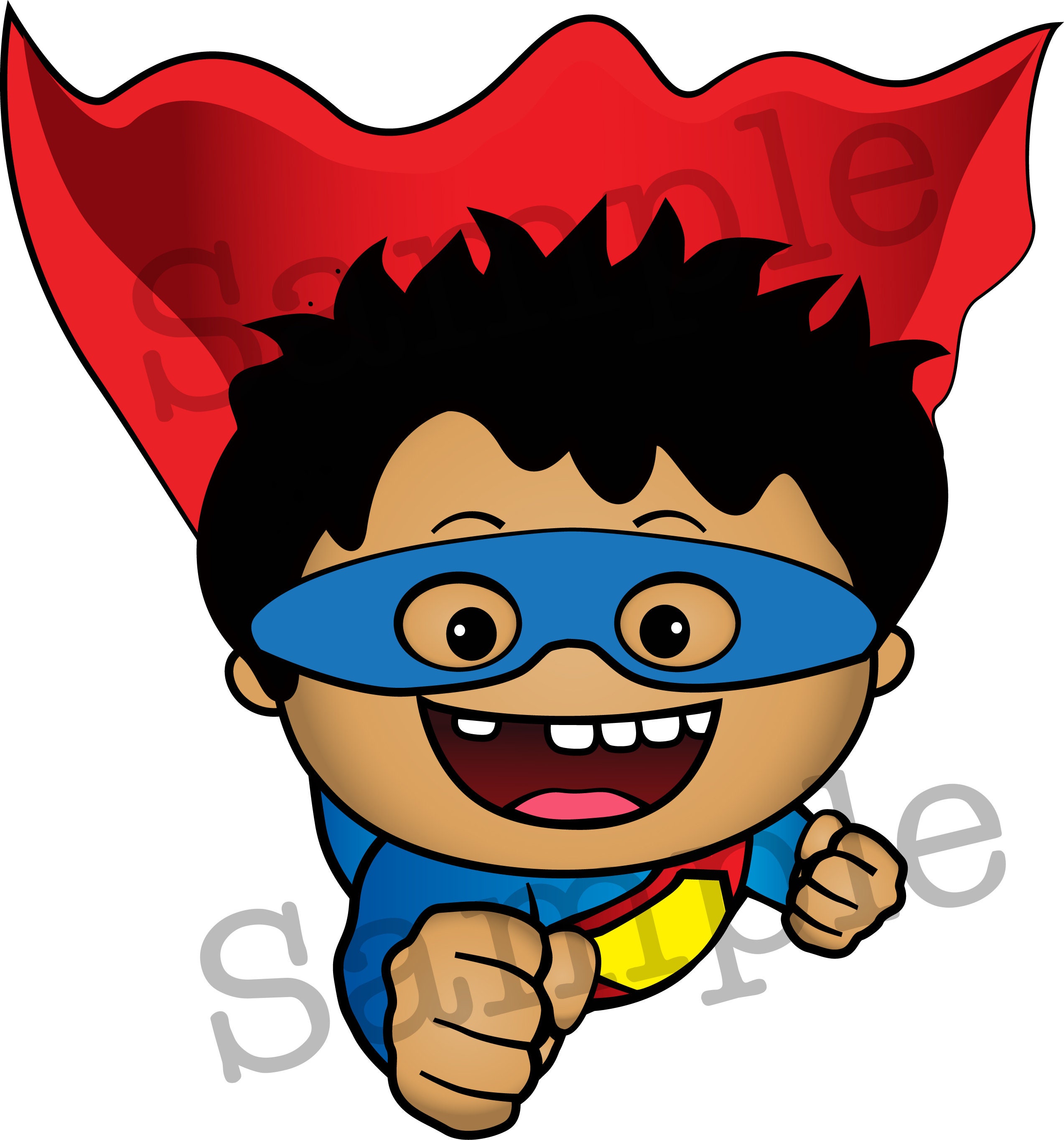 SUPERHERO! - Clipart for Small Commercial and Education Use. Images to ...