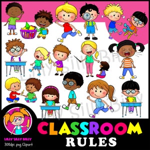 Classroom Rules, Variety Pack - 50 Images: Black and White and Color ...