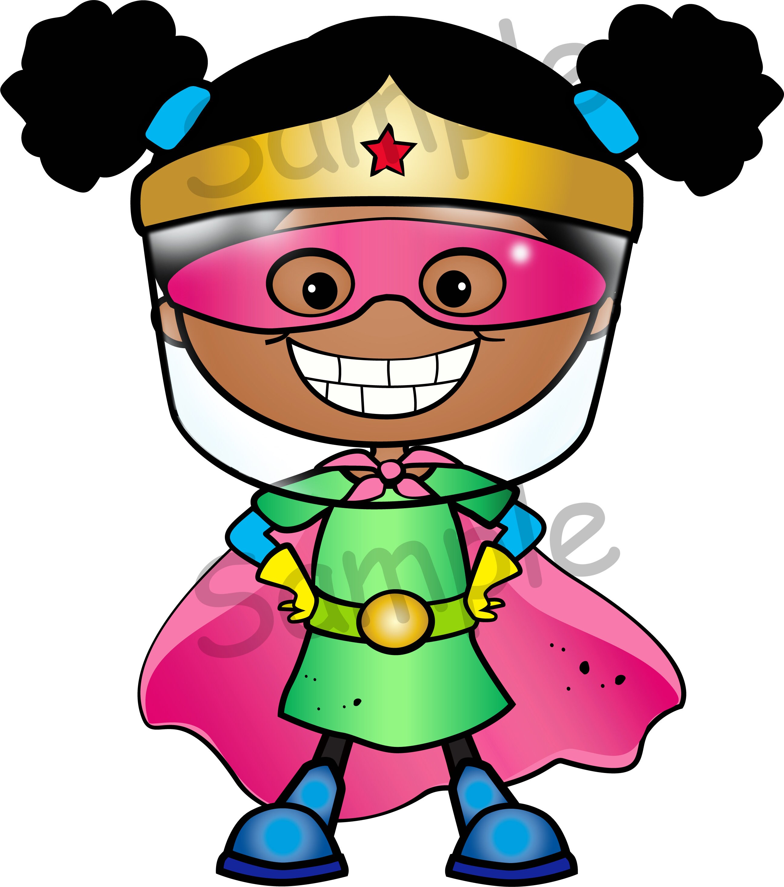 Kool Kids With Face Shields/ Masks Clipart. BLACK and WHITE - Etsy