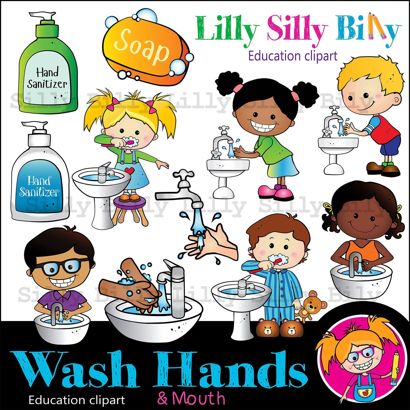 Washing Hand Clipart
