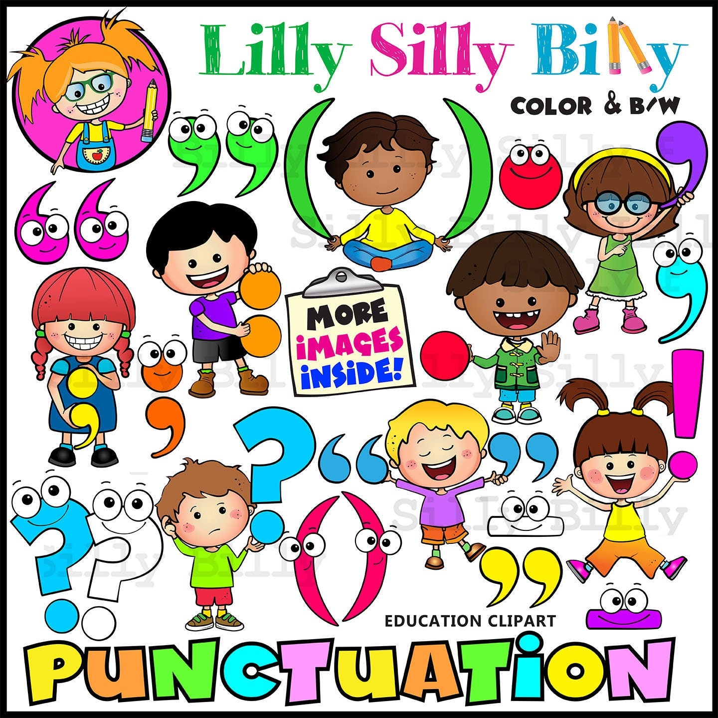 Clipart Made From Punctuations Marks