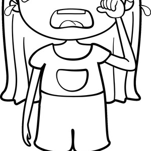 Teen's Emotions. Clipart, Black and White & COLOR, Small Commercial and ...