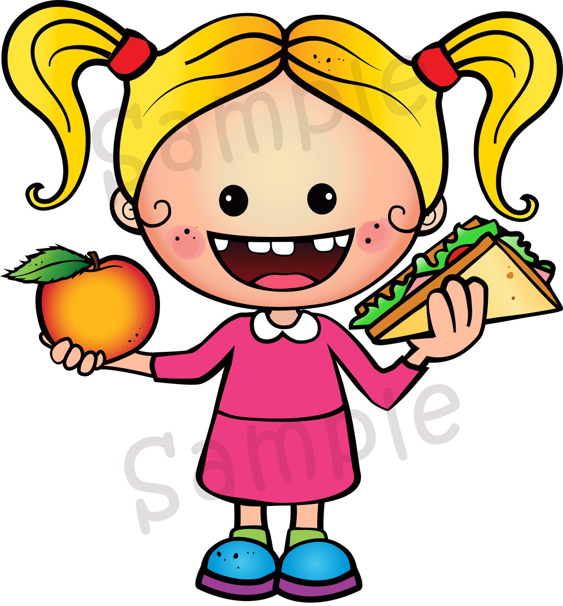 Diphthong 'OO'. Phonics, Illustrated Words - B/W & Color Clipart for ...