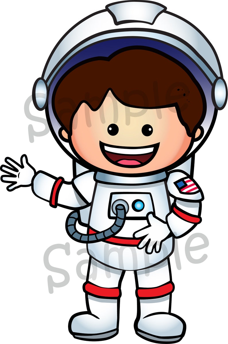 SPACE Clipart. BLACK and WHITE and Color. Education Graphics | Etsy