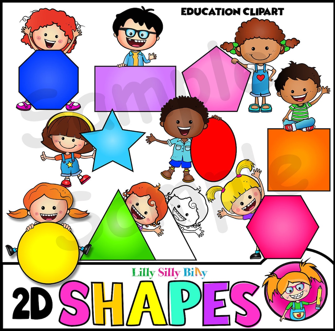 Shapes Clipart, Commercial Use Education Graphics, Cute Clipart for ...