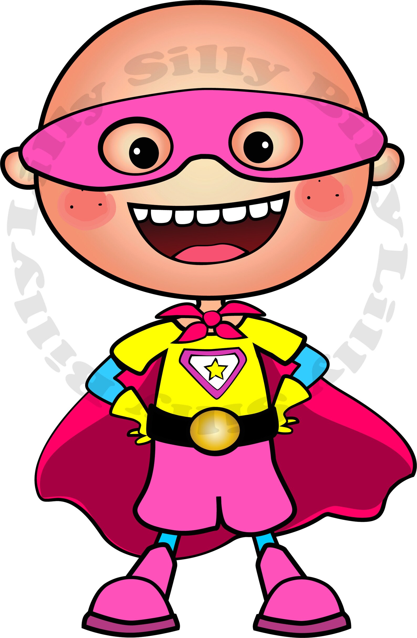 Bald Kids Rock!. Clipart of Cute Bald Children in Color & Black/white ...
