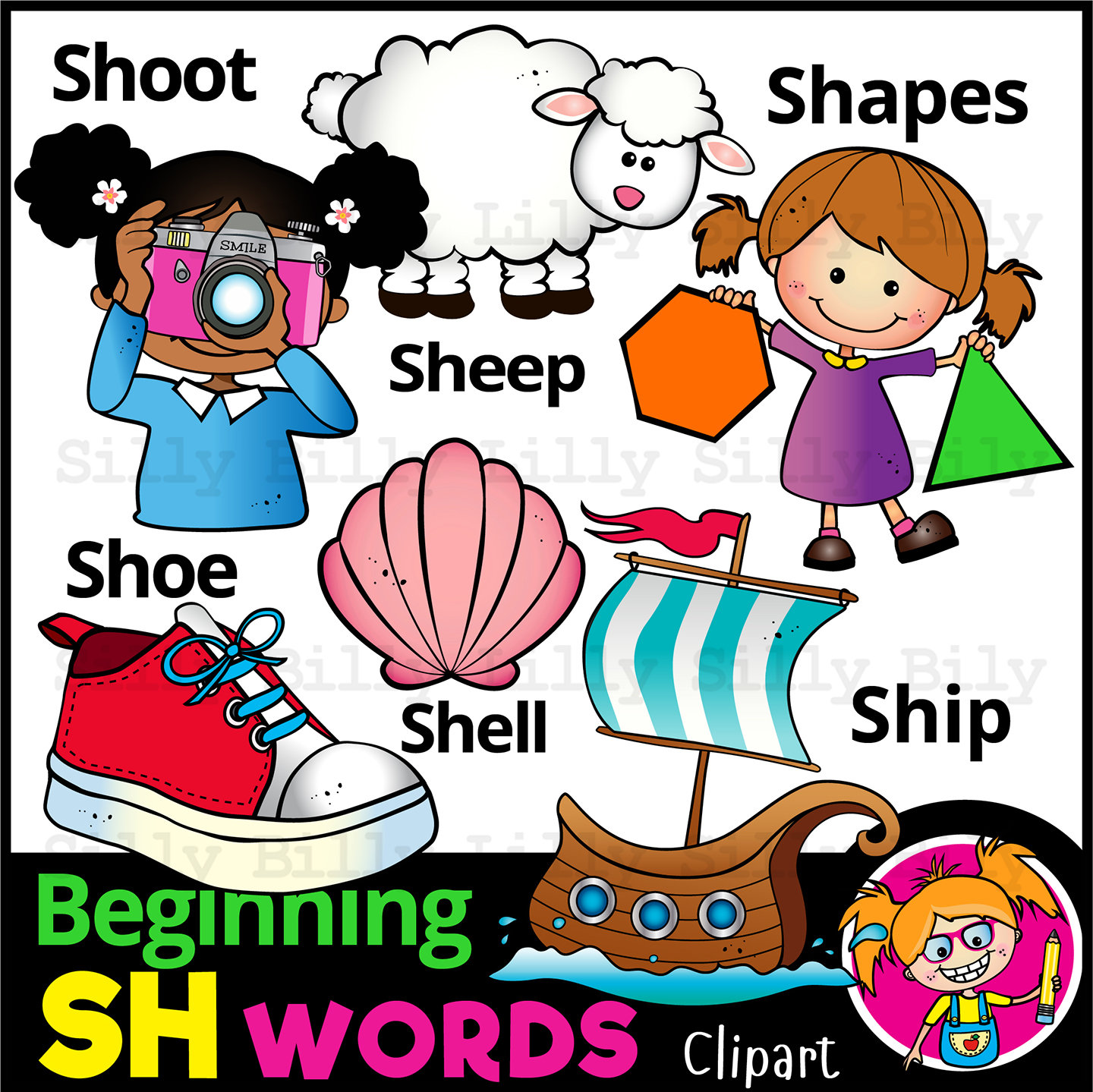 Beginning Digraphs. Clip Art VALUE BUNDLE for Small Commercial - Etsy