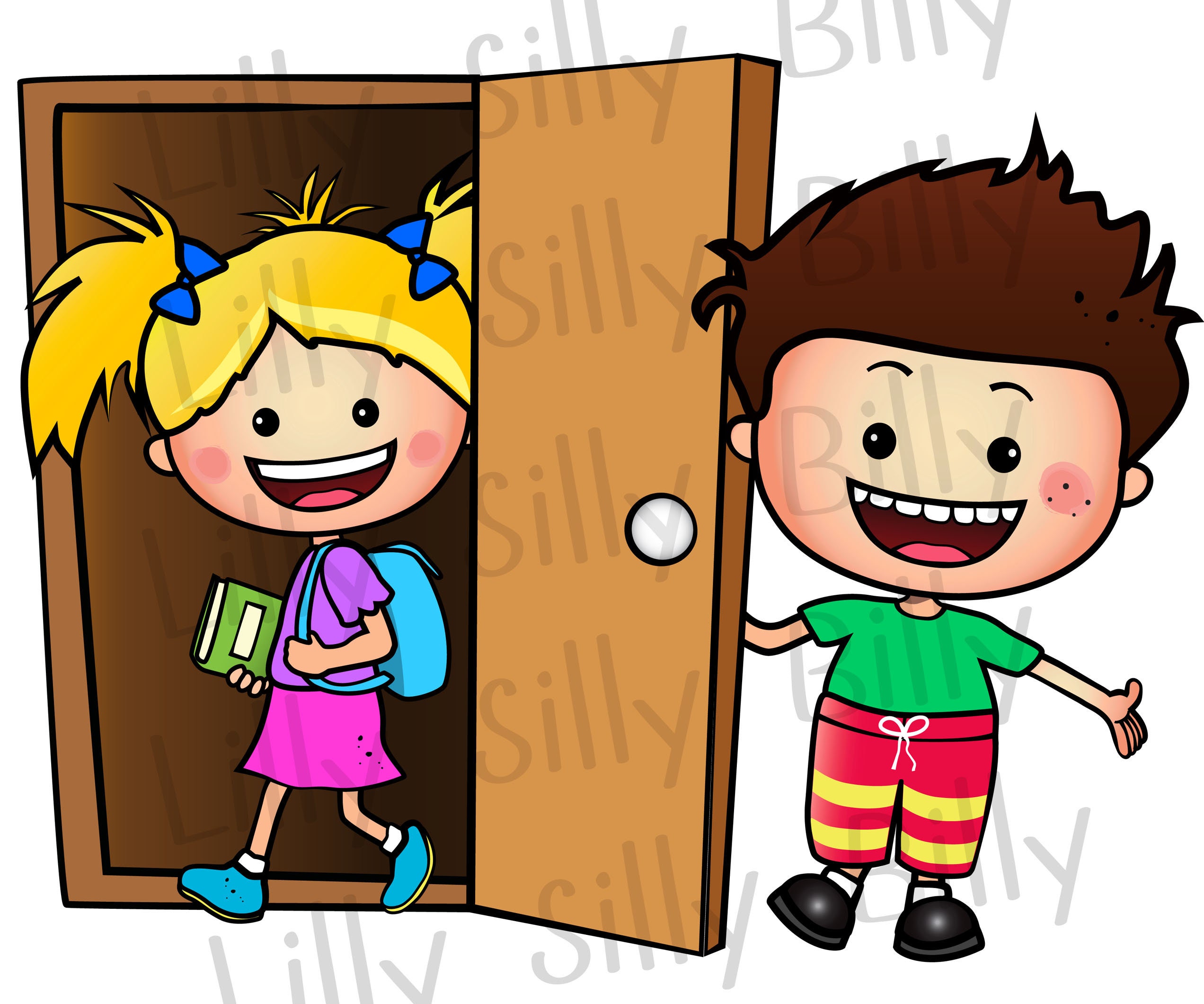 Classroom JOBS BLACK and WHITE/ and Full Color Clipart. - Etsy