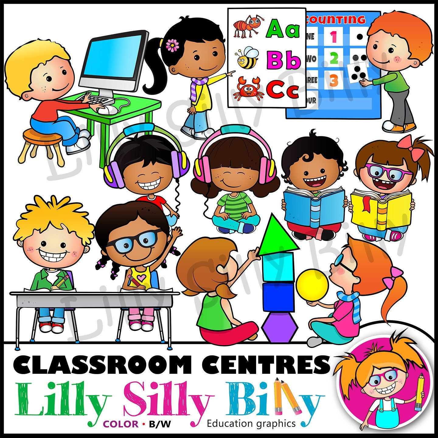 Classroom Centers Clipart