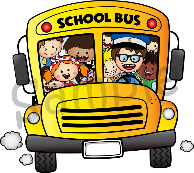 Back to MY School Clipart, Black and White & COLOR, Cute School Kids ...