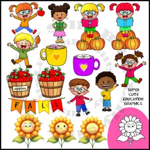 Fall - Autumn, Fall Season. Clipart Collection for Small Commercial ...