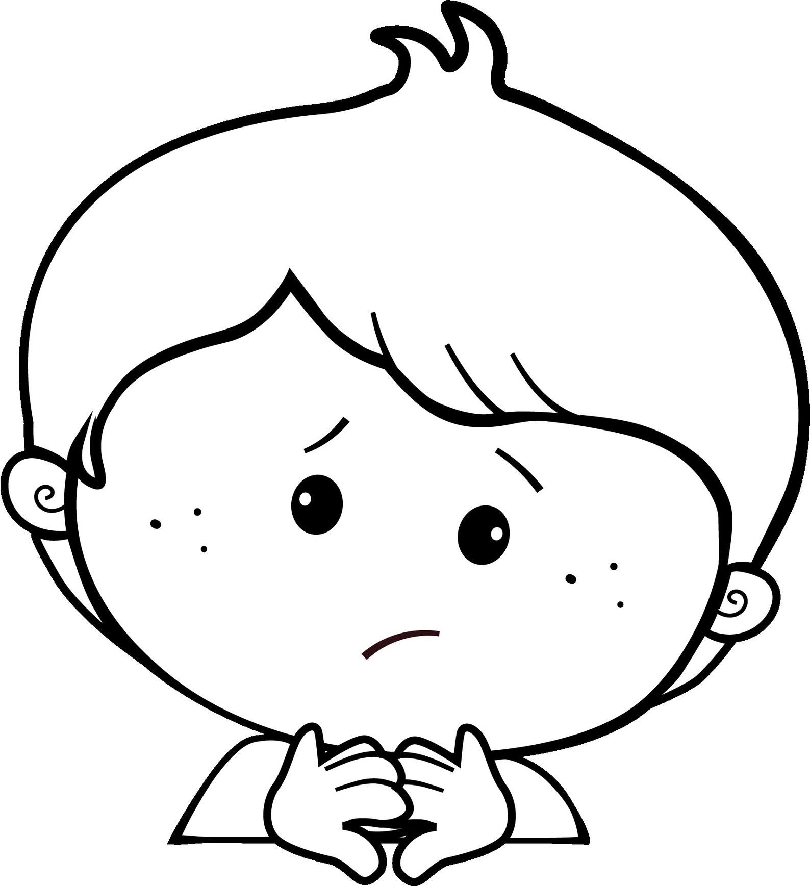 30 Emotions Clipart Peekers. 60 Color and Black/white Images. Super ...