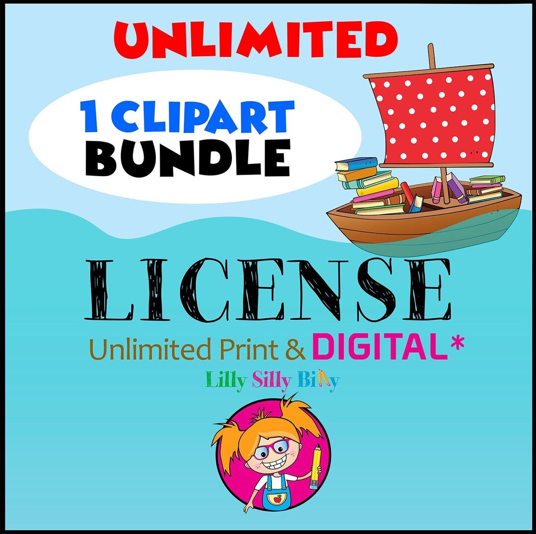 Unlimited* Digital and Print License - for ONE Clipart BUNDLE ...