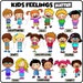 Kids Feelings Matter, Clipart - Super Sweet Digital Images for Small ...