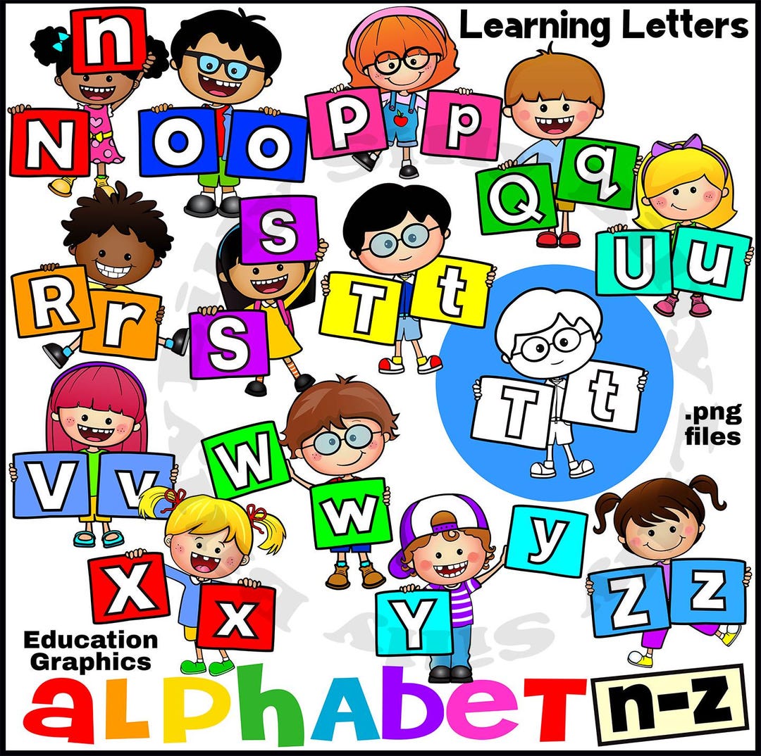 Alphabet - Learning Letters (letters N - Z). Clipart Images. Commercial ...
