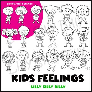 Kids Feelings Matter, Clipart BUNDLE - Imágenes digitales súper dulces ...