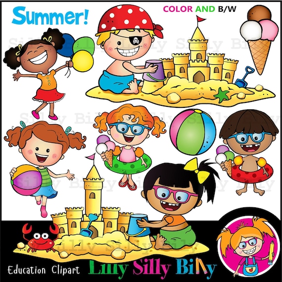SUMMER Clipart for Small Commercial and Education Use. - Etsy