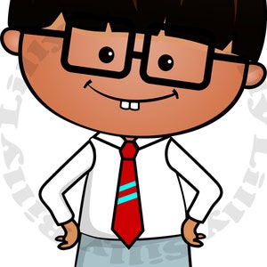 Whiz Kids. Clipart in Color & Black/white. {lilly Silly Billy}. Small ...