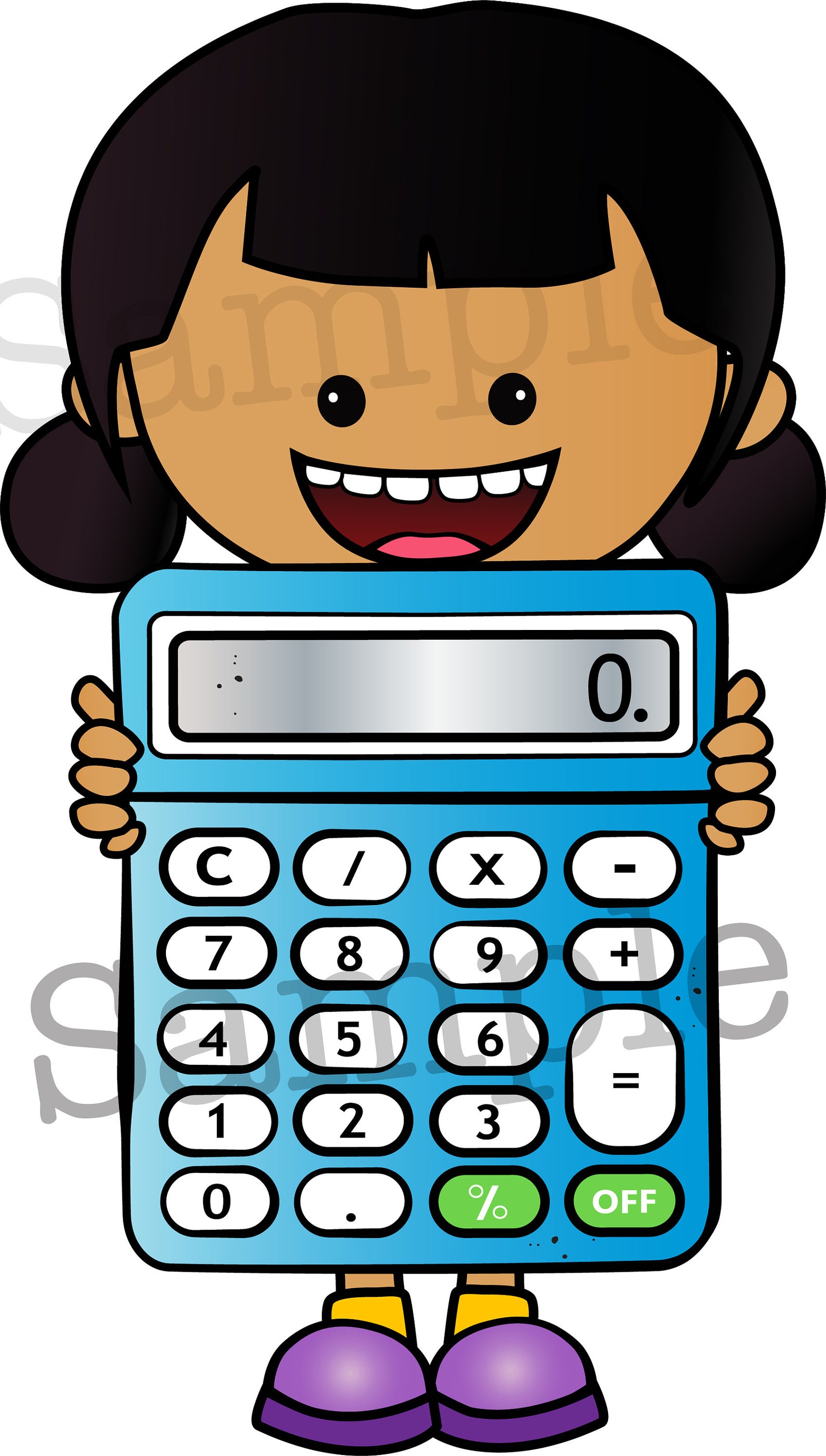 I Love Maths Clipart of Kids Enjoying Mathematics and - Etsy