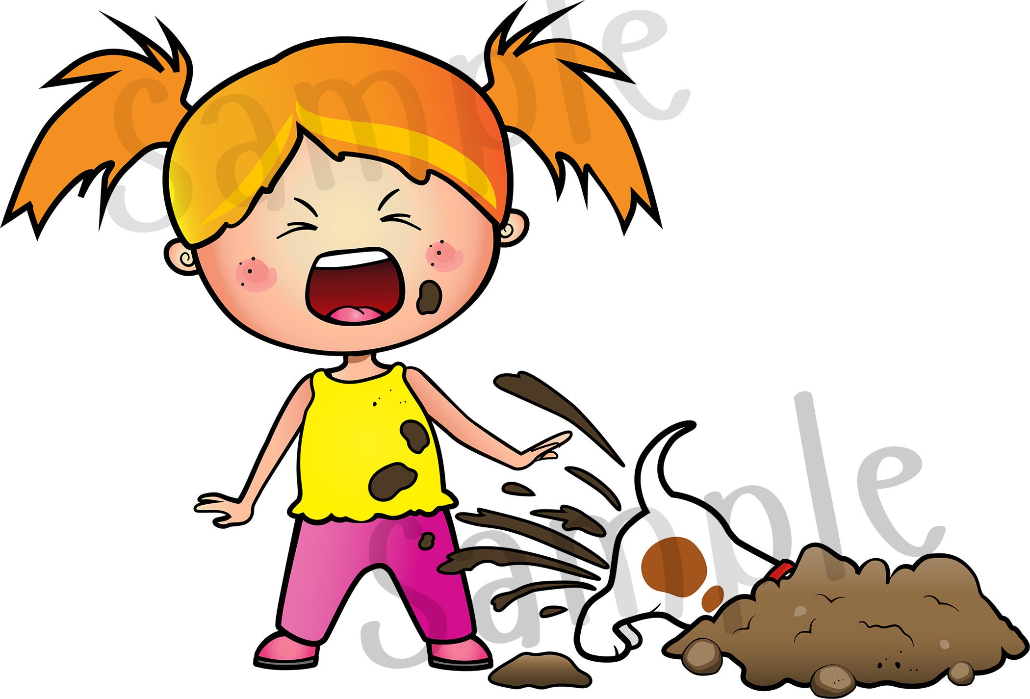 Emotions Clipart Lilly and Willy. Super Sweet Digital Images - Etsy