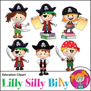 Pirate Clipart, Digital Graphics for Commercial Use, Adventure, Pirates ...