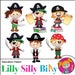 Pirate Clipart, Digital Graphics for Commercial Use, Adventure, Pirates ...