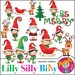 Santa's Lil Helpers - BLACK and WHITE/ and Full Color BUNDLE. Festive ...