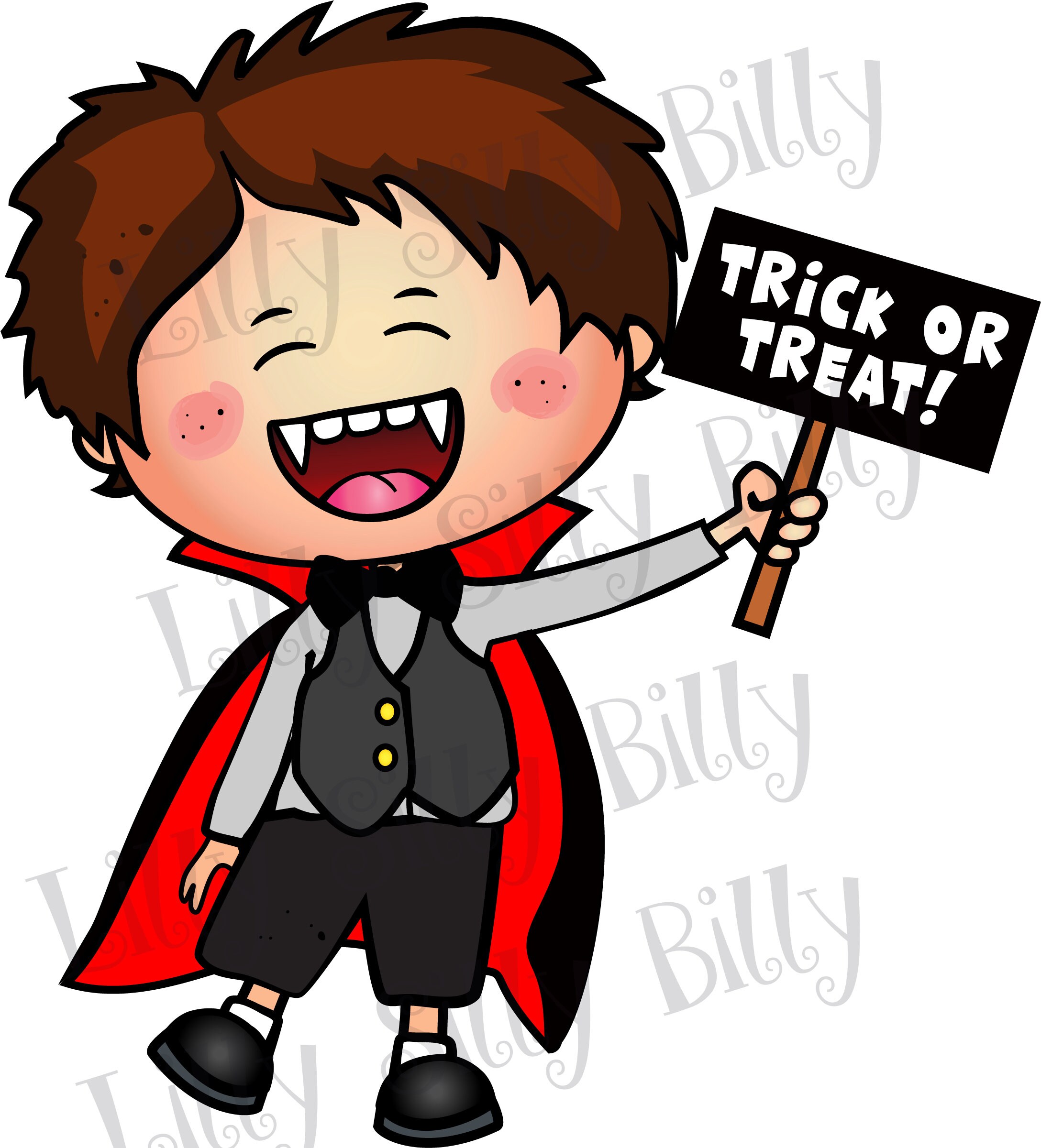 HORNTED - Halloween Clipart. Frightly Fancies, for Small Commercial ...