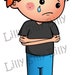 Teen's Emotions. Clipart, Black and White & COLOR, Small Commercial and ...
