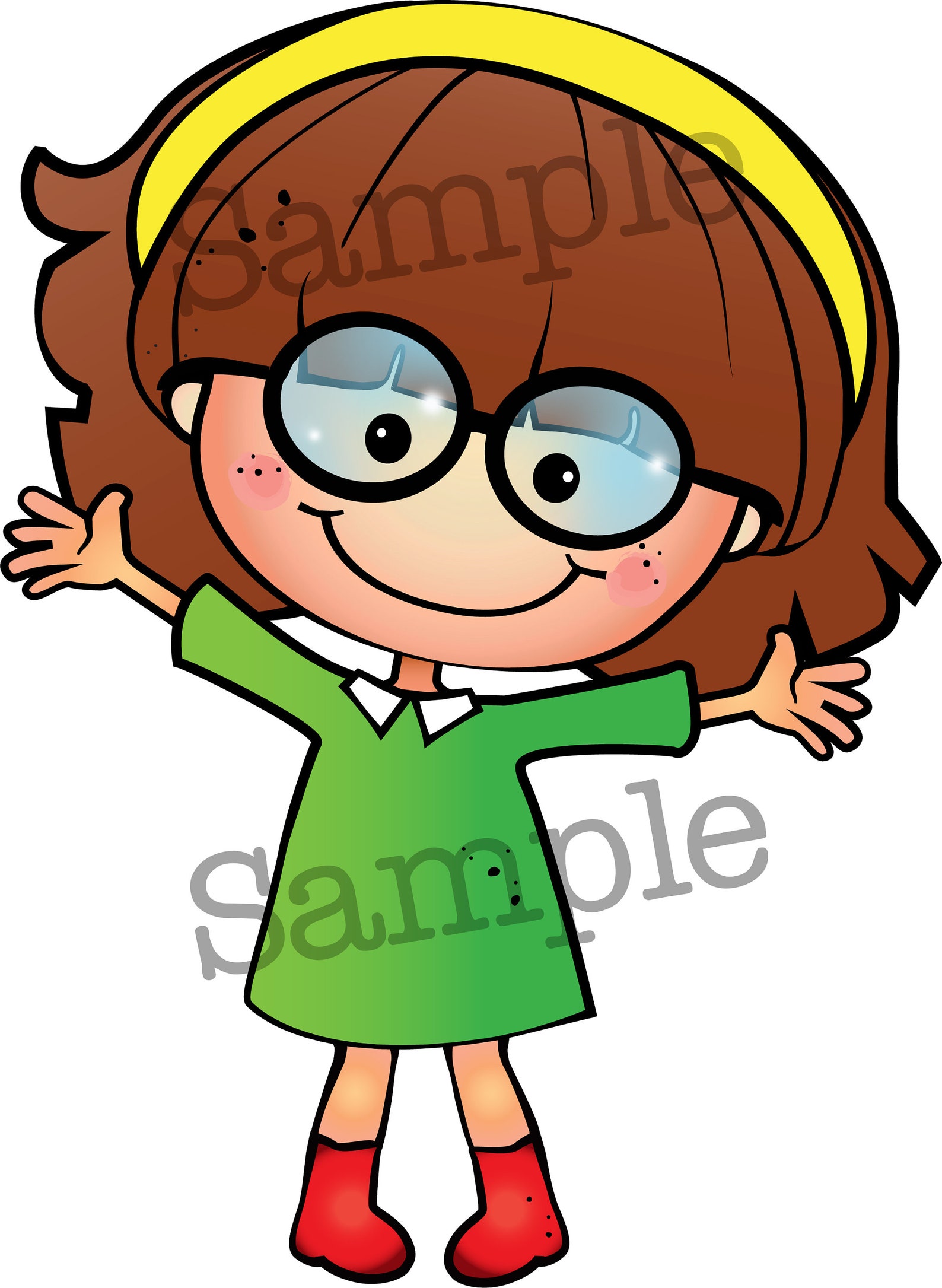 Kids Variety Kids Educational Clipart Cute clipart for | Etsy