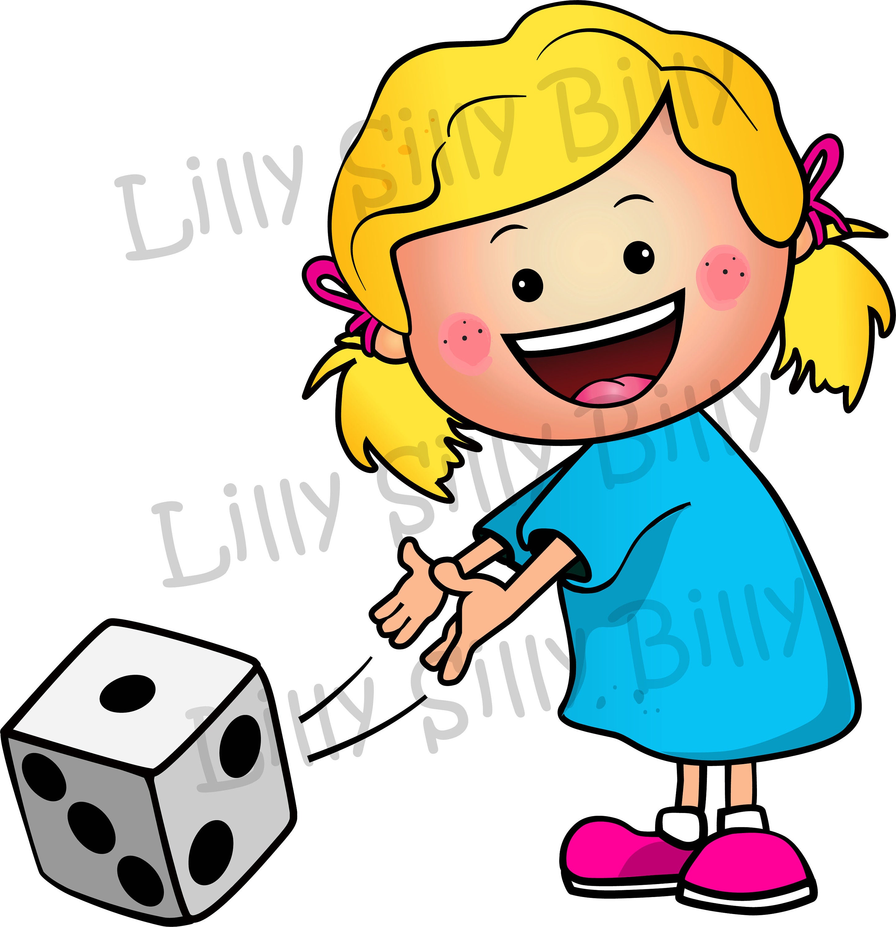 One Dice Clip Art
