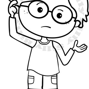 30 Emotions Clipart Kids. 60 Color and Black/white Images. Sweet ...