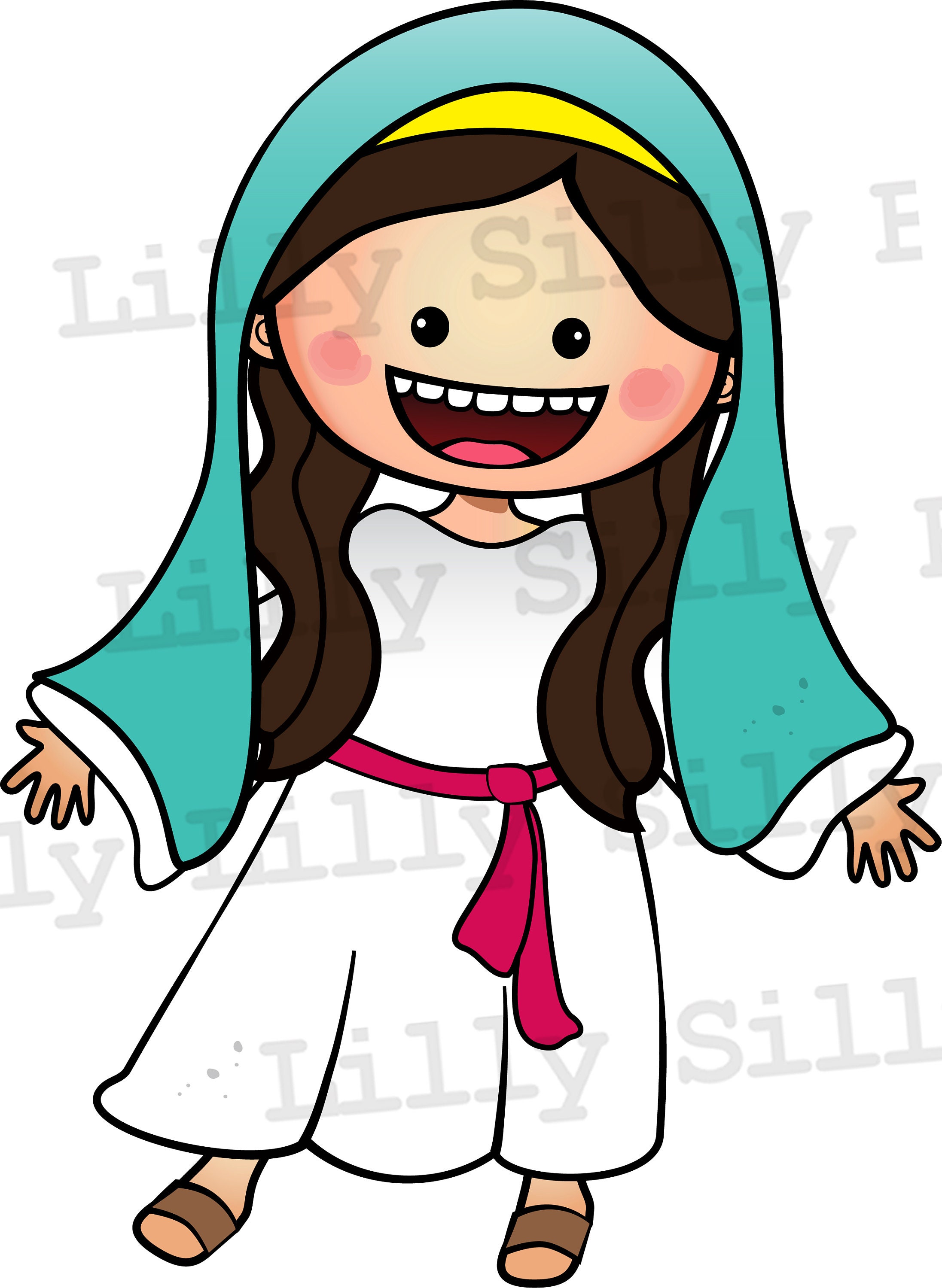 Easter Story BLACK and WHITE/ and Full Color Clipart. - Etsy