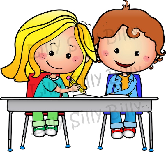 Children Showing Kindness Clipart