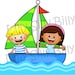 Summer Time. Clipart, Black and White & COLOR, Small Commercial and ...