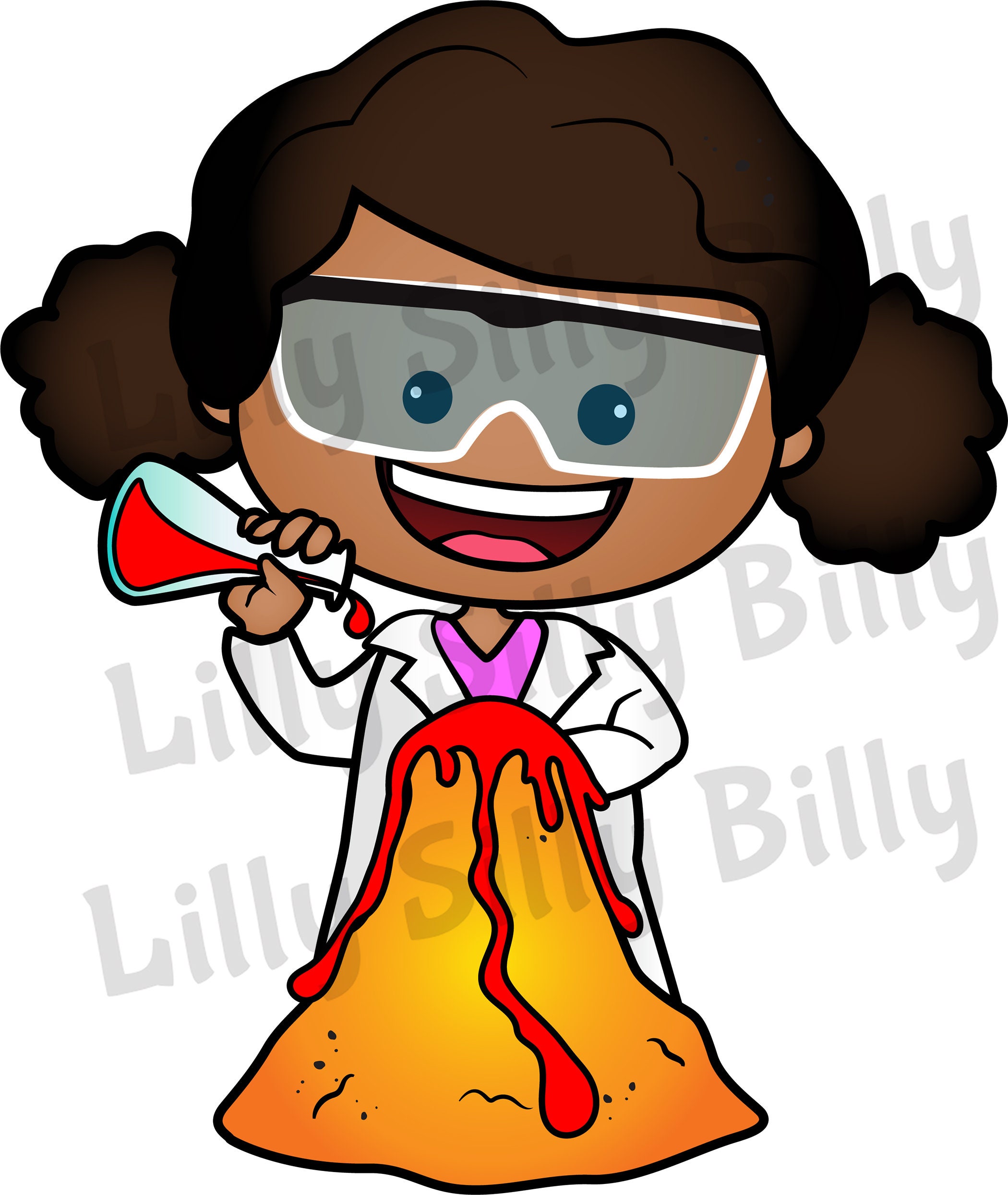 SCIENCE. Clipart in Color & Black/white. lilly Silly Billy - Etsy