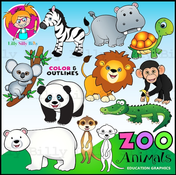 Lindos Dibujos De Animales Del Zoológico Zoológico De Dibujos