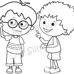 Autism Awareness Clipart - Black & White/ Full Color. Small Commercial ...