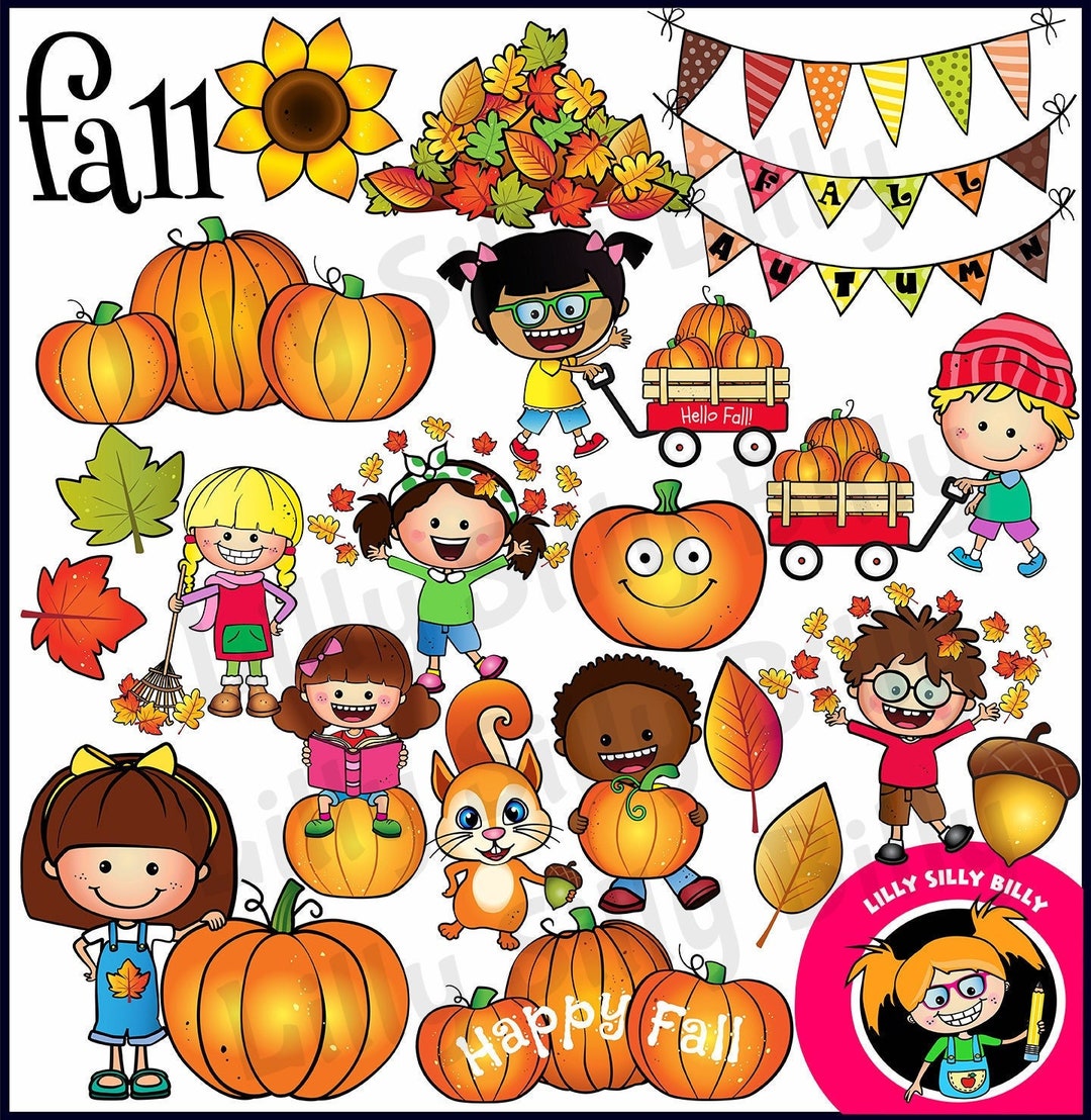 Fall Love- Clipart Collection for Small Commercial, Educational and ...