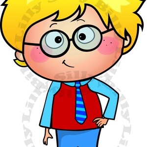 Smiley Squirts. Clipart Kids in Color & Black/white. Small Commercial ...