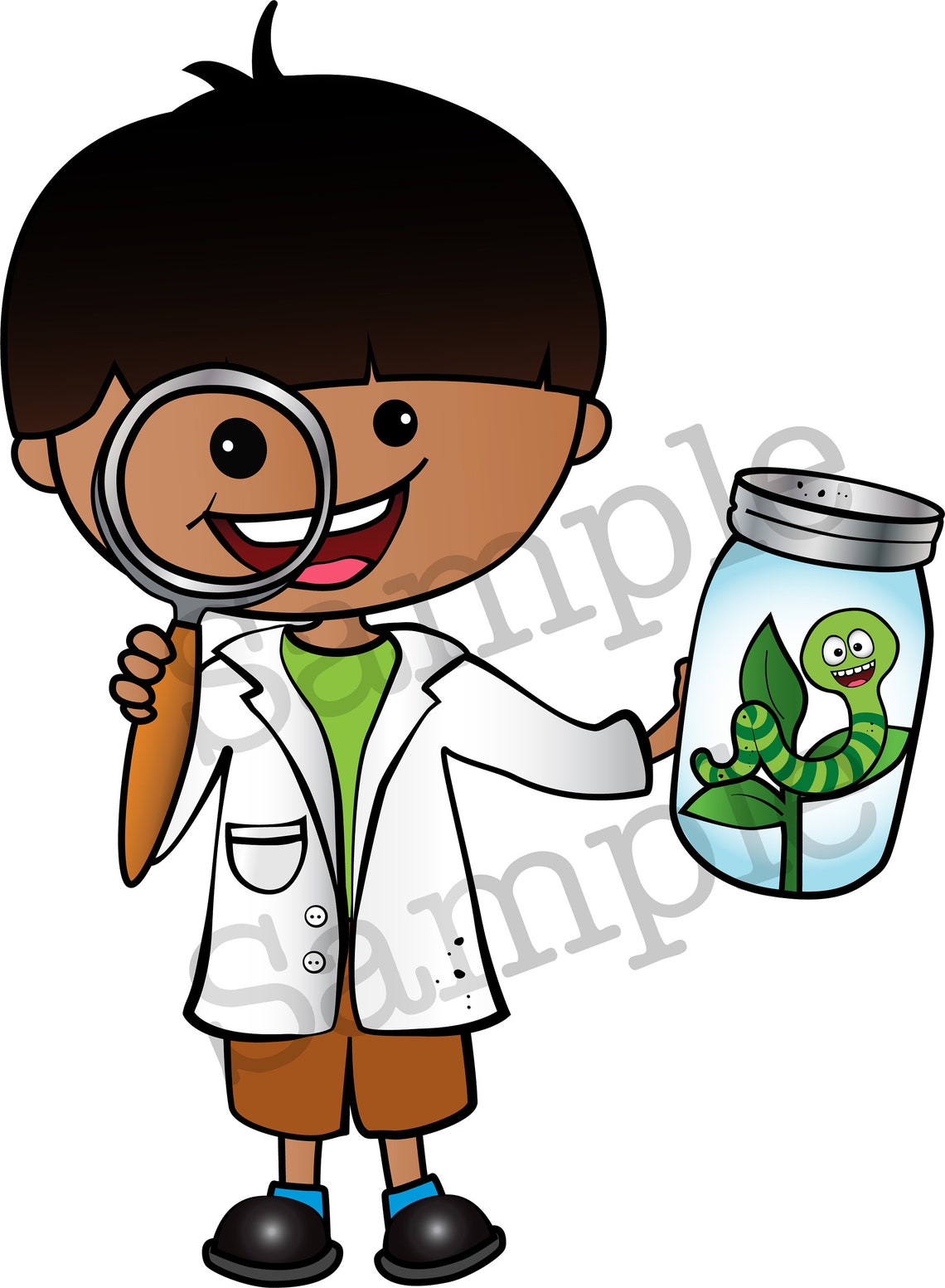 Science Kids Clipart of Kids Learning Science Cute Clipart - Etsy