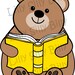 Animals READING, A-Z, Clipart. Black & White and Full Color Graphics ...