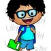 Morning Routine. Clipart in Black & White/ Full Color. Small Commercial ...