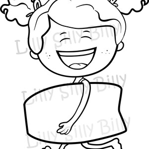 Beach Day! Clipart Super Set in Color & Black/white. {lilly Silly Billy ...