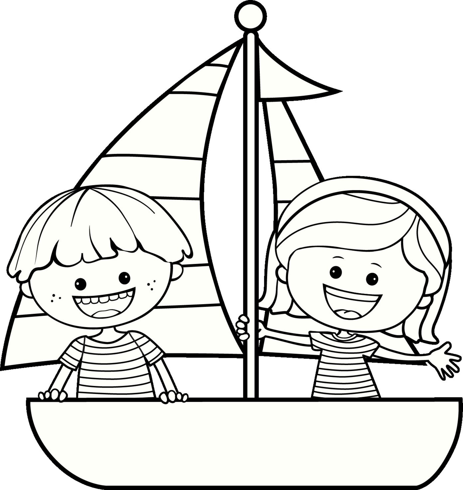Summer Time. Clipart, Black and White & COLOR, Small Commercial and ...