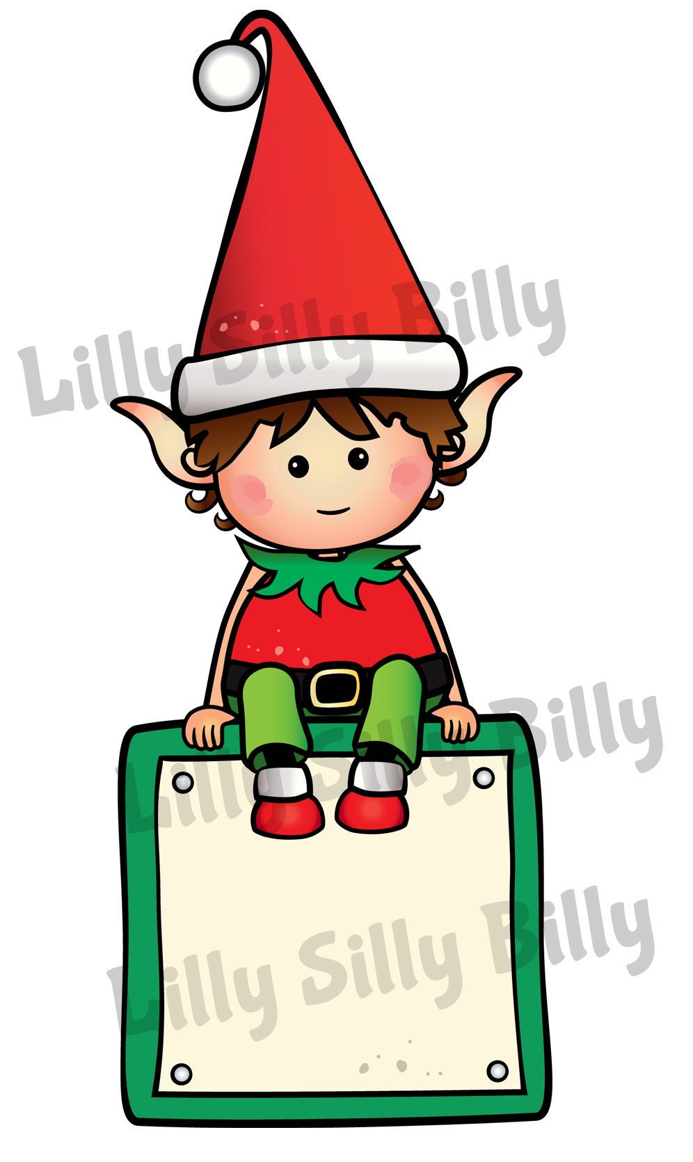 Lil Helpers Clipart BUNDLE. Full Color PLUS Black and White - Etsy