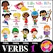 VERBS 1-2-3 Bundle - Clipart for Small Commercial and Education Use ...
