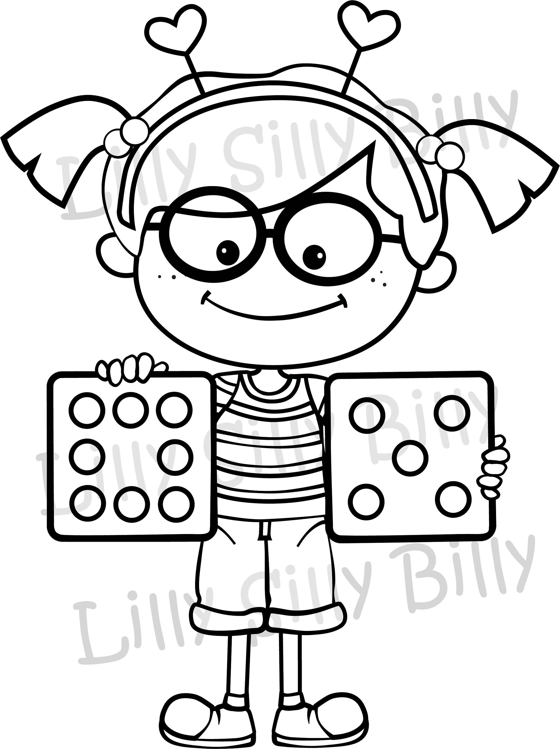 Dice Kids. Numbers 13-20. Clipart of Kids With Dice. Small - Etsy