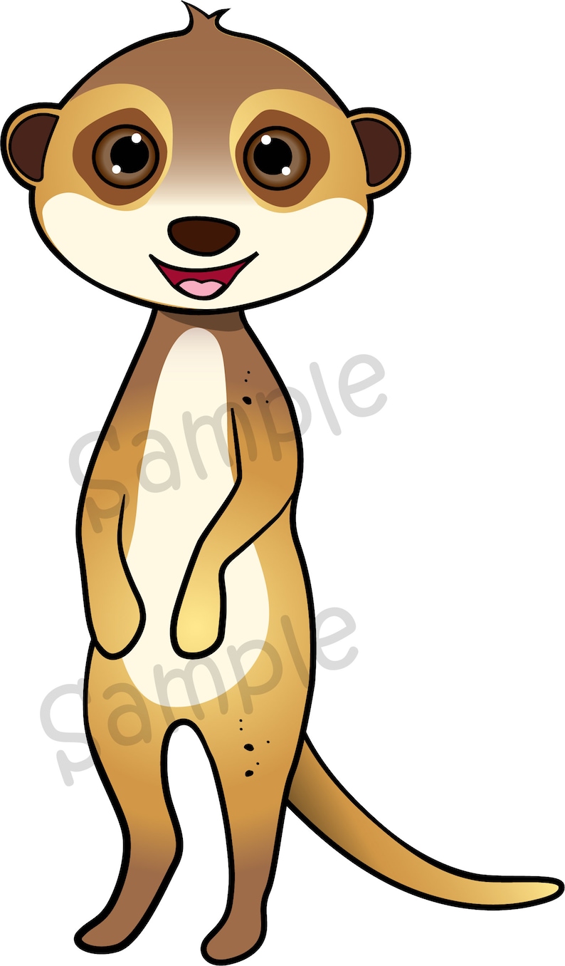 Zoo Animals 1 - Vibrant Clipart of Happy Zoo Animals. Small Commercial ...